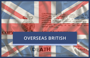 Death Certificate | UK | British | Replacement